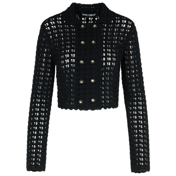 Dolce & Gabbana | Jackets & Coats | Dolce Gabbana Black Virgin Wool ...